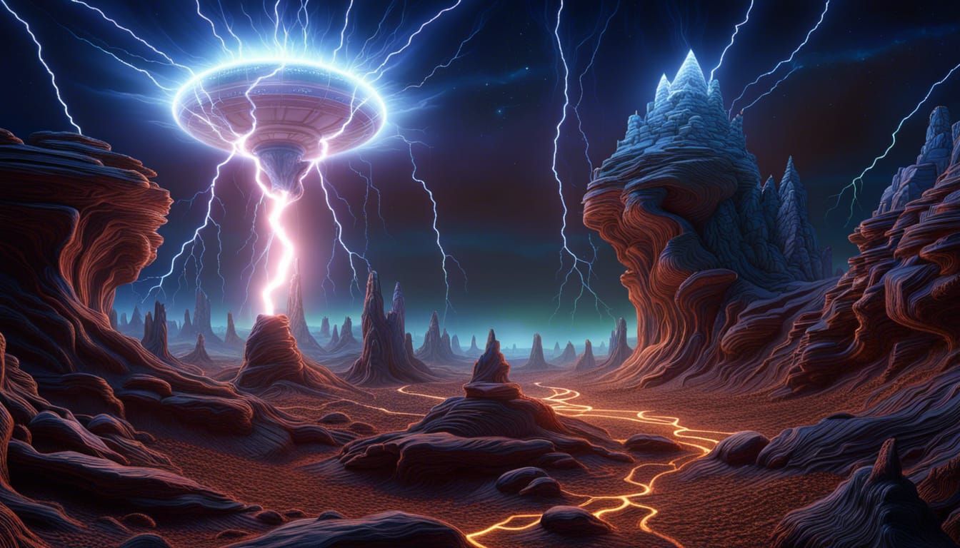 Alien Anti-gravity power generator - AI Generated Artwork - NightCafe ...