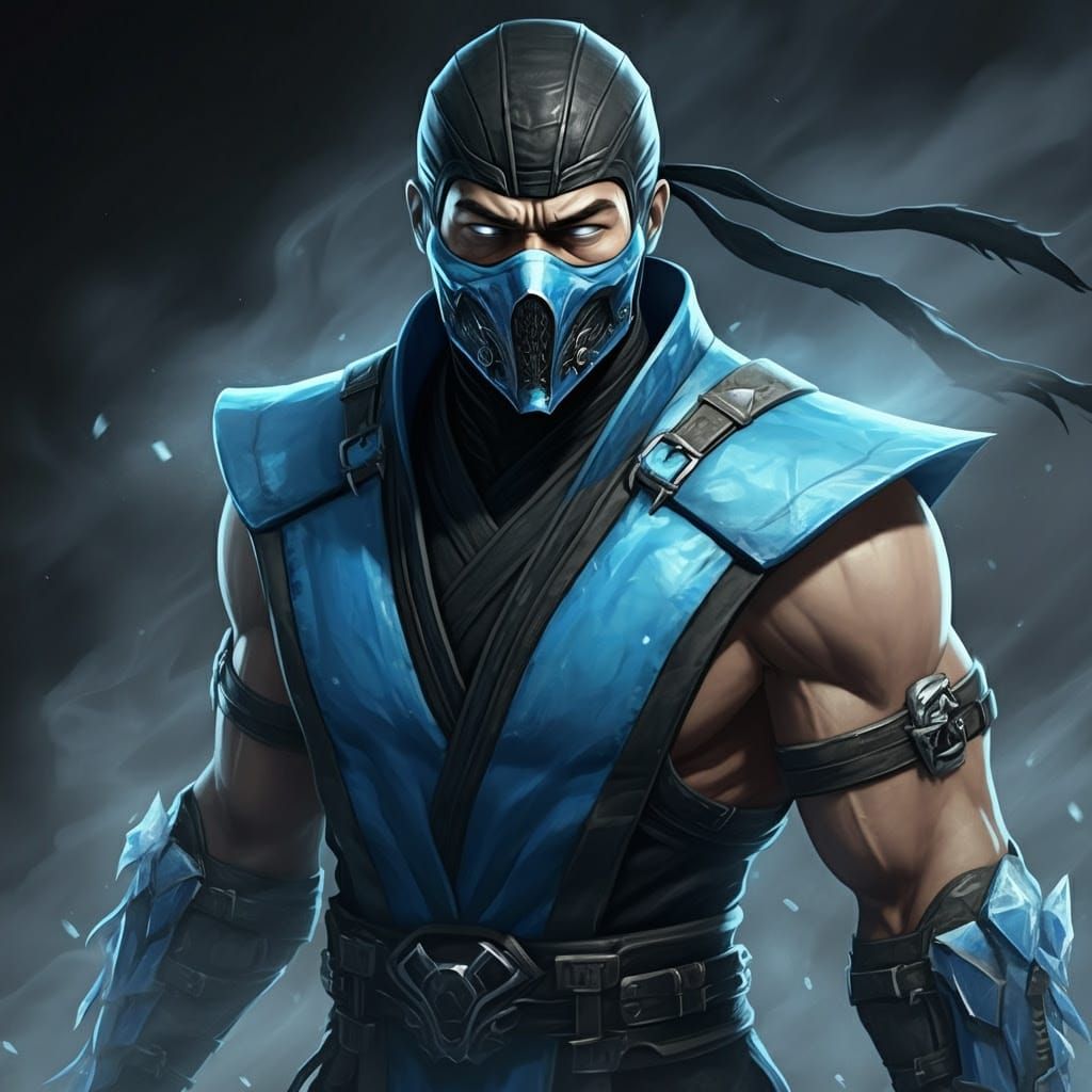 Mortal Kombat 2 Sub-Zero - Sub-Zero in Iconic Lin Kuei Unifo...