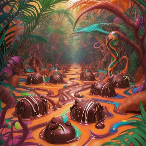 candy jungle 2: river - AI Generated Artwork - NightCafe Creator