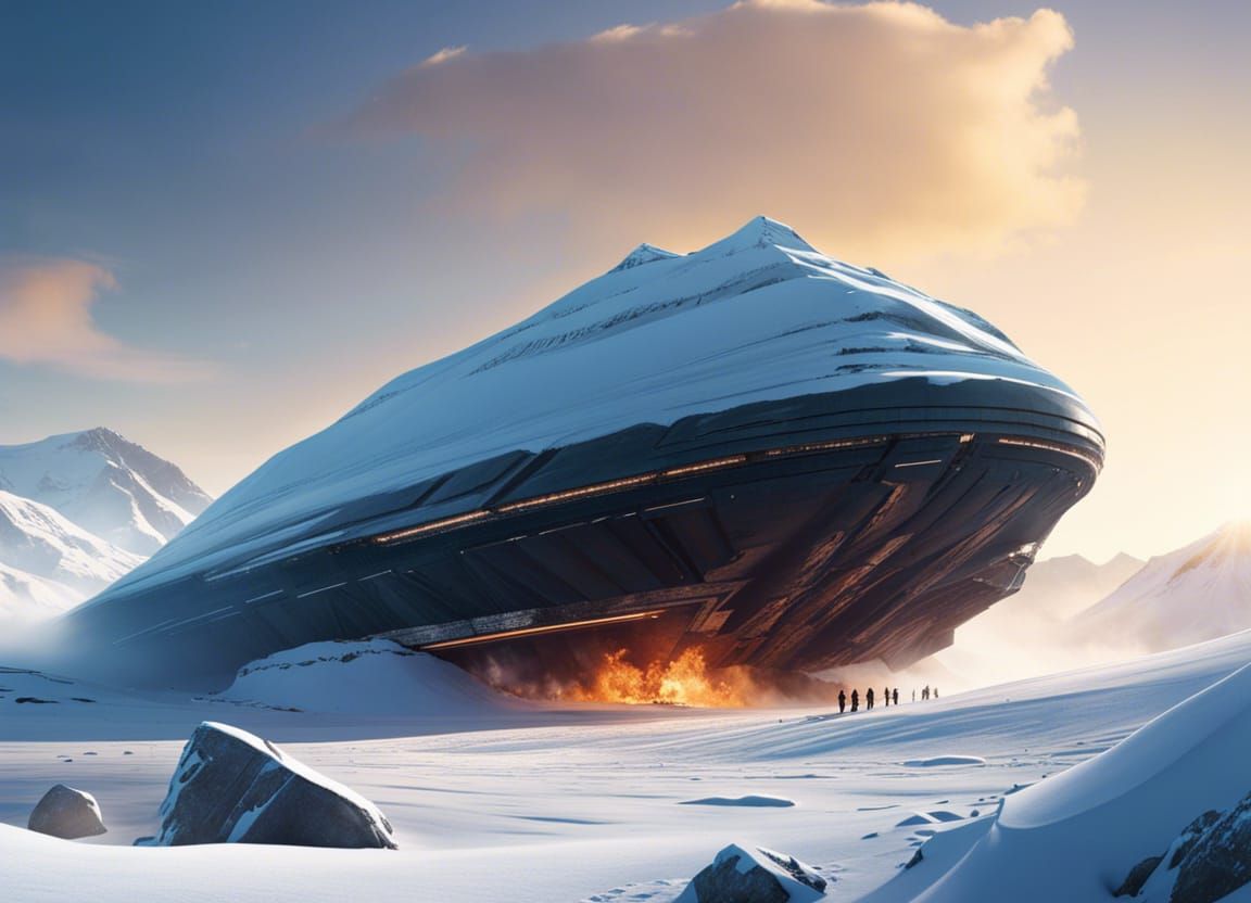 Ancient Alien Dig Site - AI Generated Artwork - NightCafe Creator