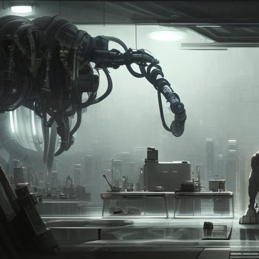 cyborg engineer with multiple arms - AI Generated Artwork - NightCafe ...