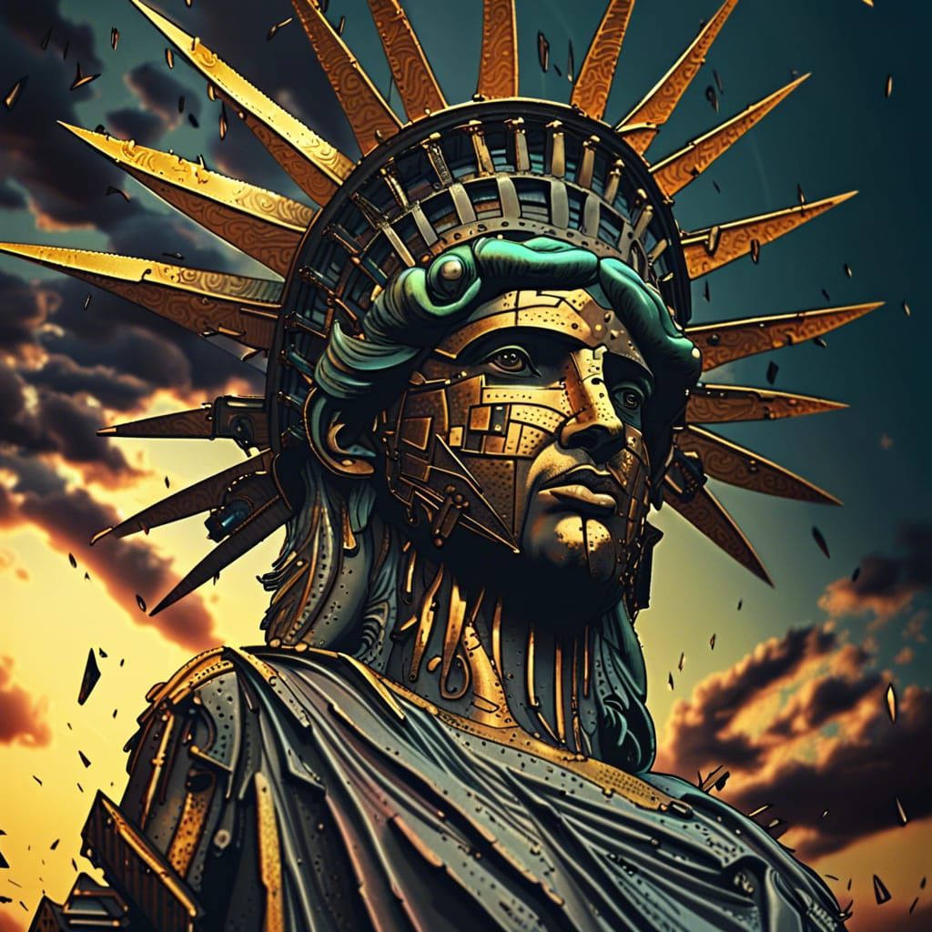 Post-Apocalyptic Statue of Liberty - AI Generated Artwork - NightCafe ...