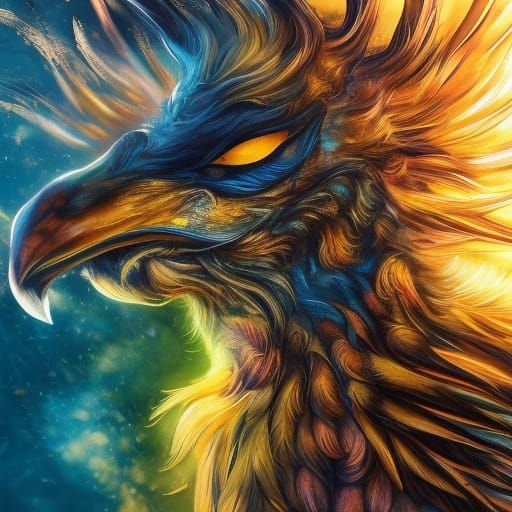 Radical rooster phoenix - AI Generated Artwork - NightCafe Creator