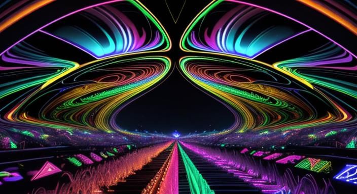 Joshua Light Show - AI Generated Artwork - NightCafe Creator