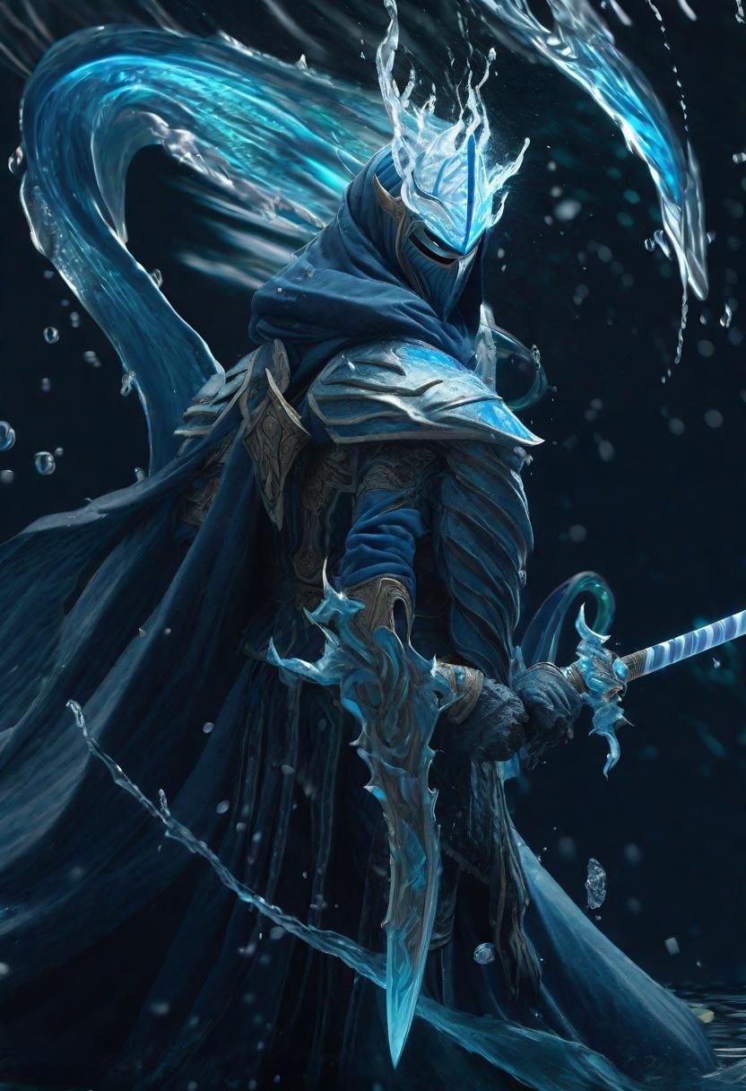 Water samurai knight - AI Generated Artwork - NightCafe Creator