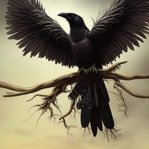 Crow - AI Generated Artwork - NightCafe Creator