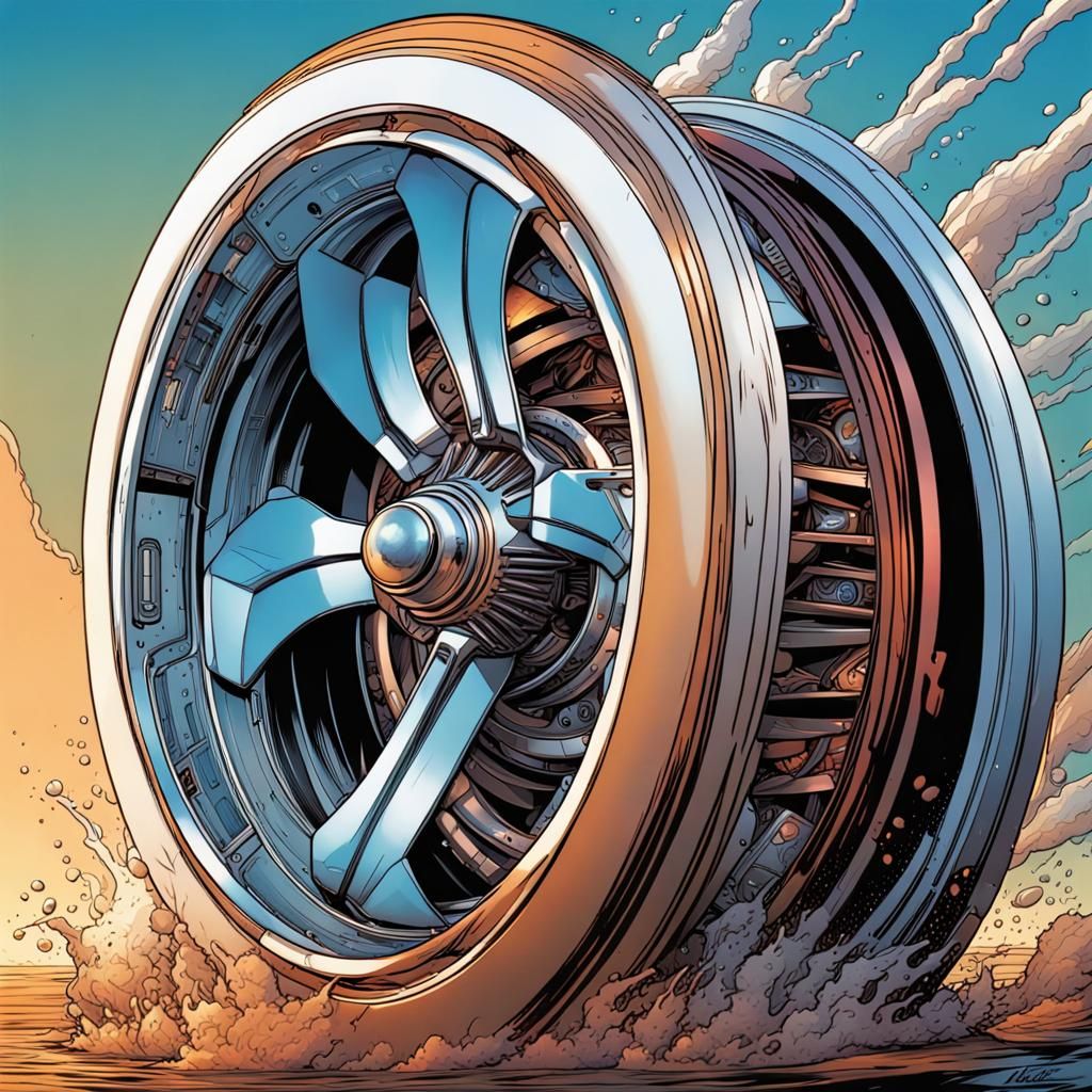 Turbine wheels - AI Generated Artwork - NightCafe Creator