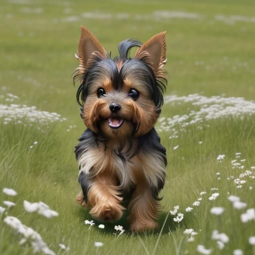 Yorkshire in a meadow - AI Generated Artwork - NightCafe Creator