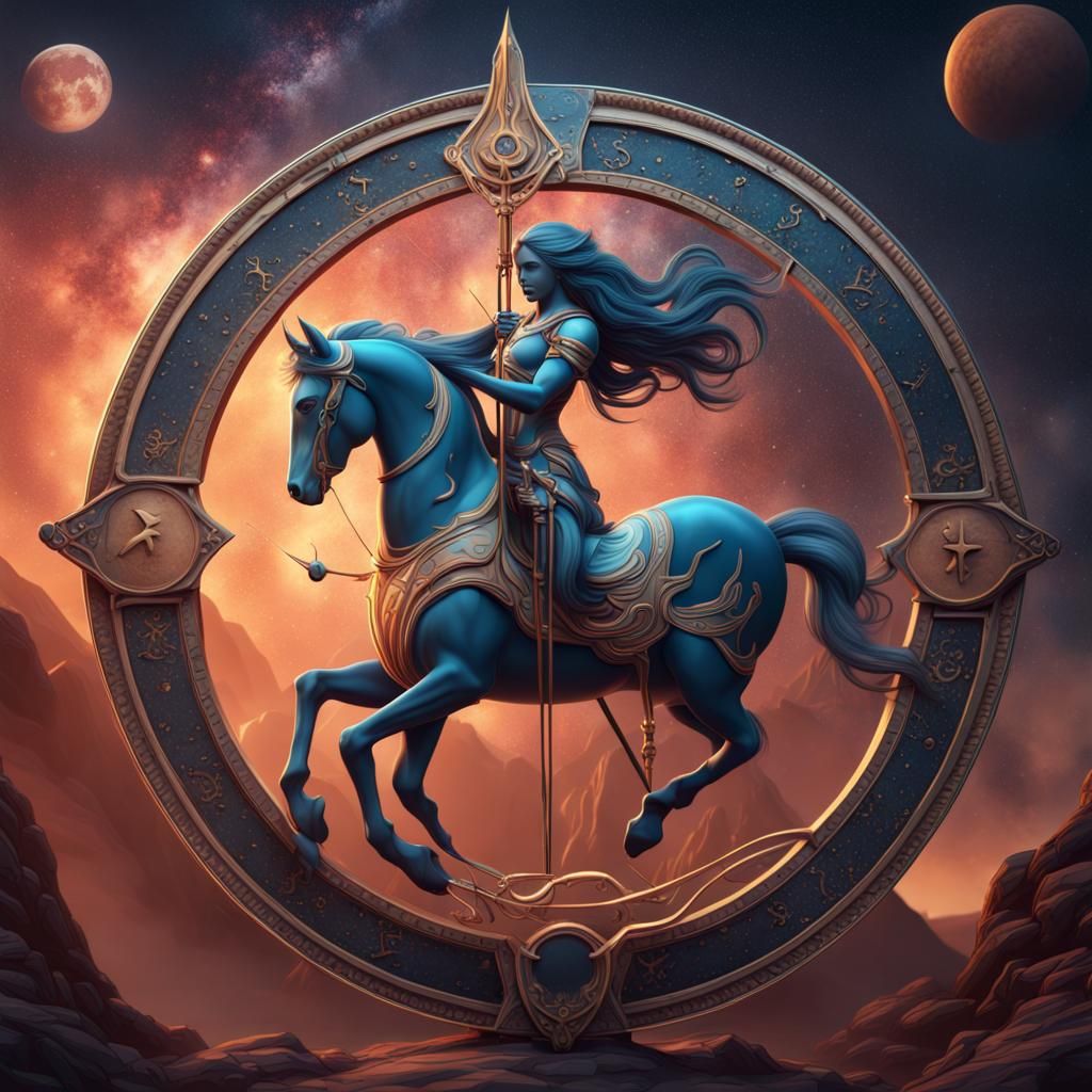 Zodiac symbol Astrology Sagittarius - AI Generated Artwork - NightCafe Creator