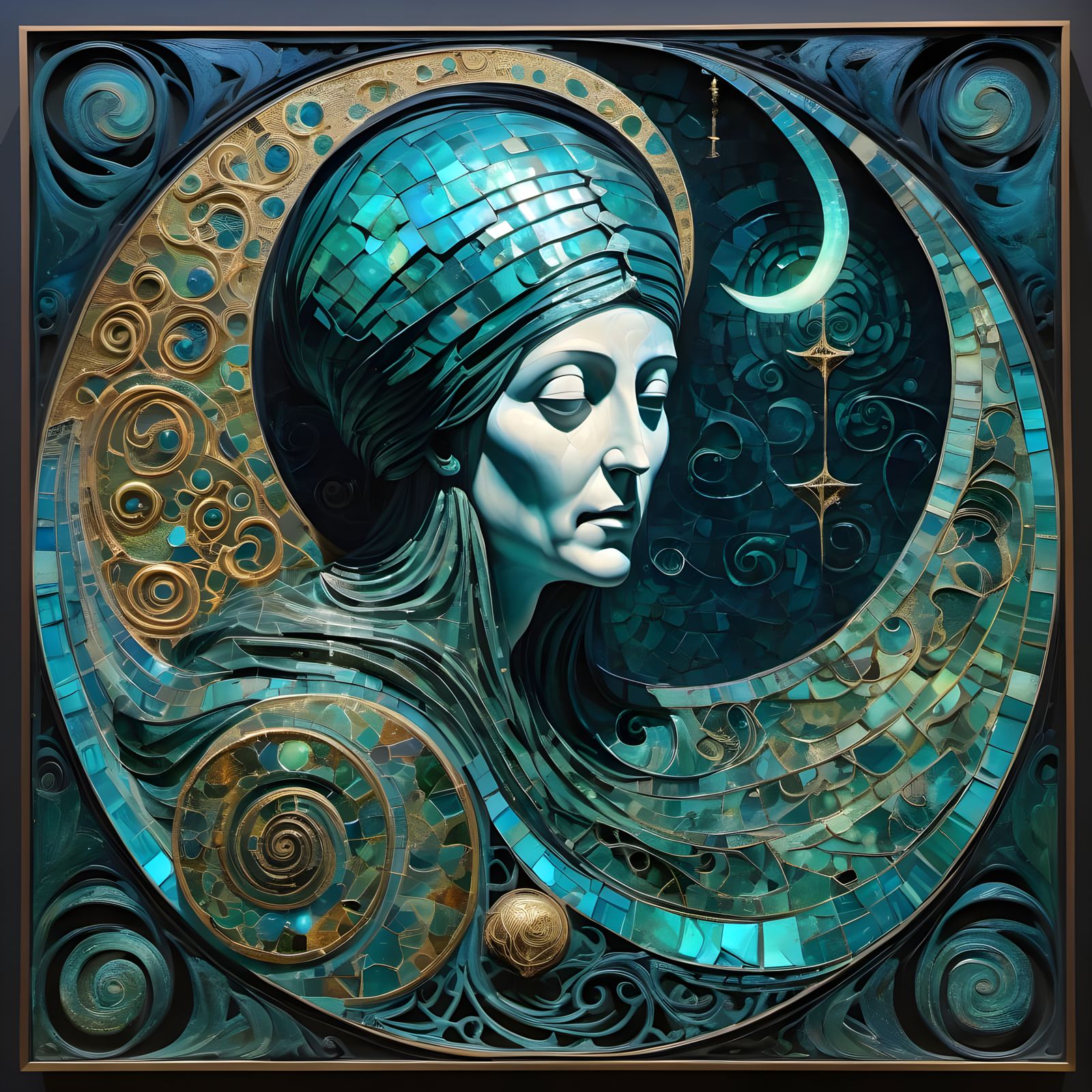 Ghost in medieval garden - Ethereal Spirit in Whimsical Medi...