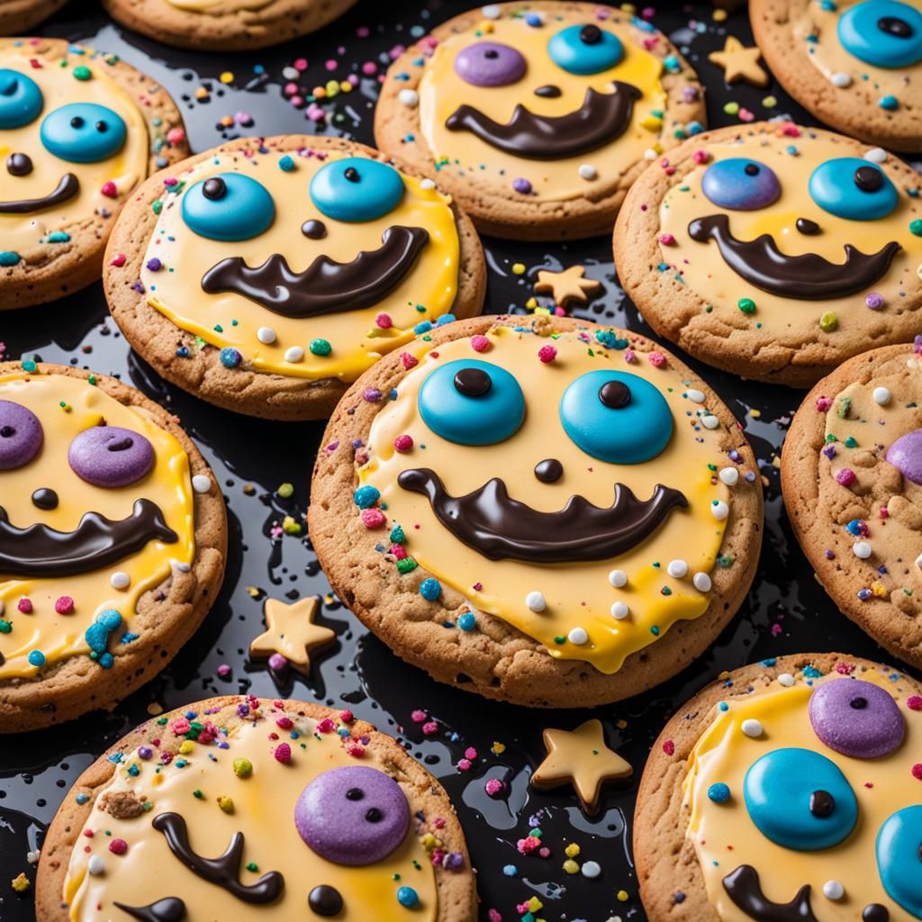 Smiling cookies - AI Generated Artwork - NightCafe Creator