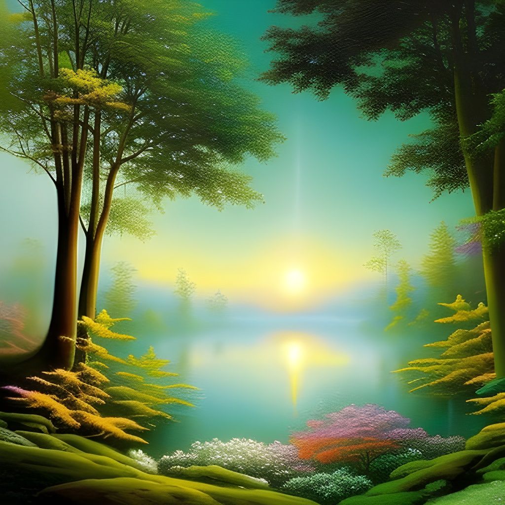 The sun's reflection! - AI Generated Artwork - NightCafe Creator