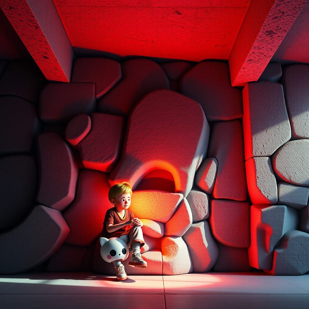 Intricately Detailed Sans in Dynamic Lighting - AI Art