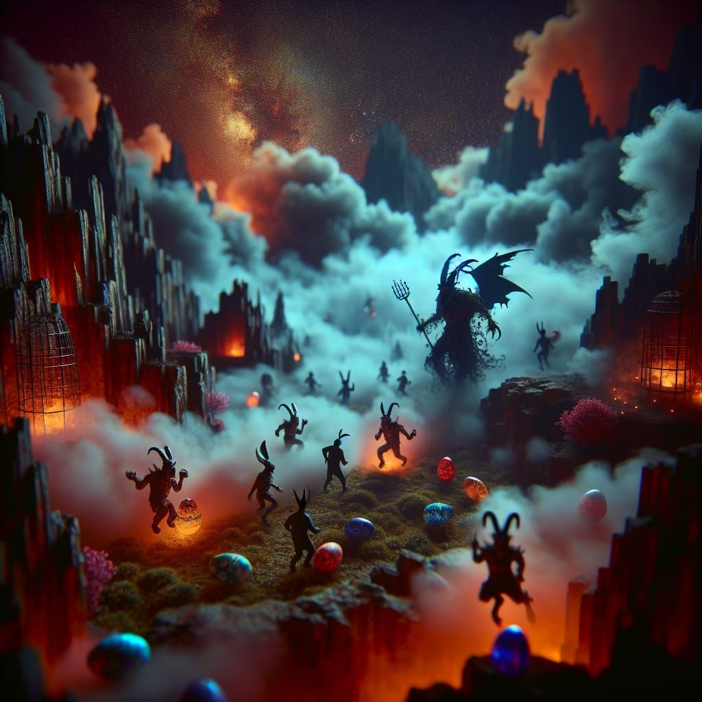 Hellish eastern - AI Generated Artwork - NightCafe Creator