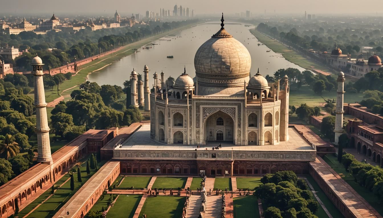 Taj Mahal India - AI Generated Artwork - NightCafe Creator