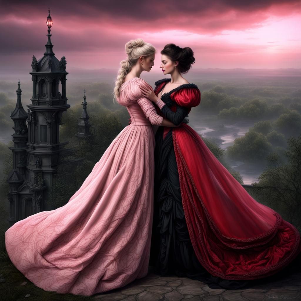 Princess Gina and Queen Stephanie 💕💕💕 - AI Generated Artwork ...