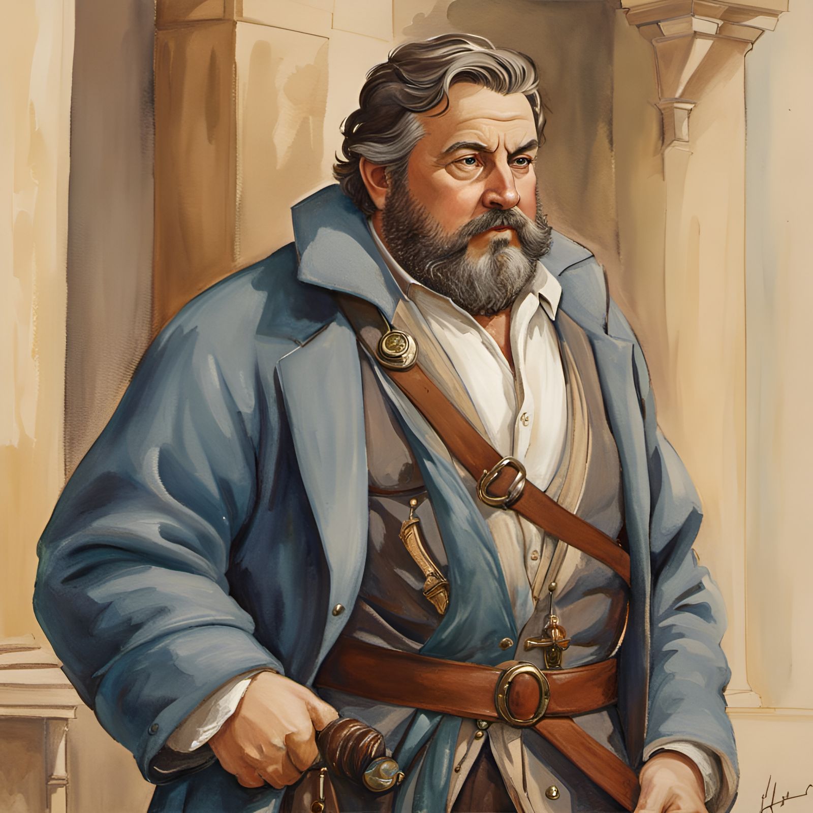 Barnicus, the Ship's Capitan - AI Generated Artwork - NightCafe Creator