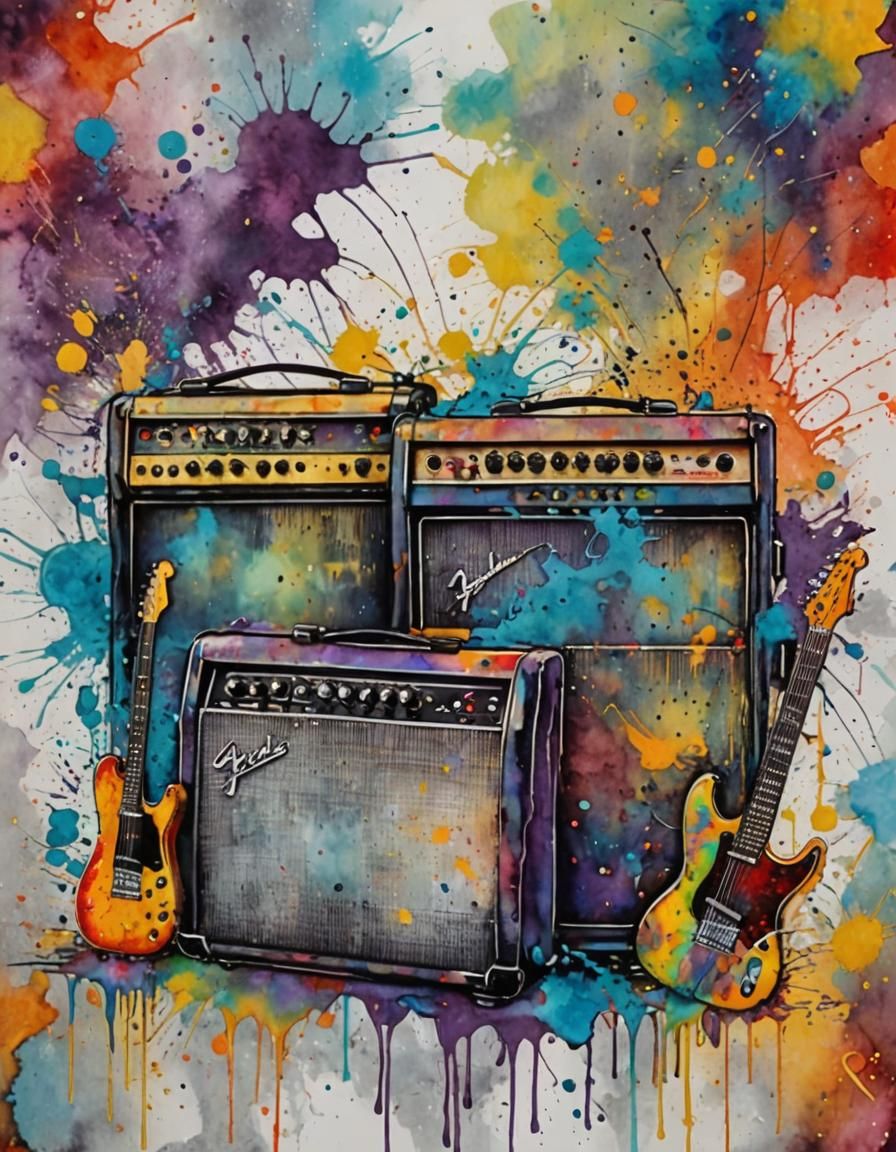 FENDER_AMPS_4 - AI Generated Artwork - NightCafe Creator