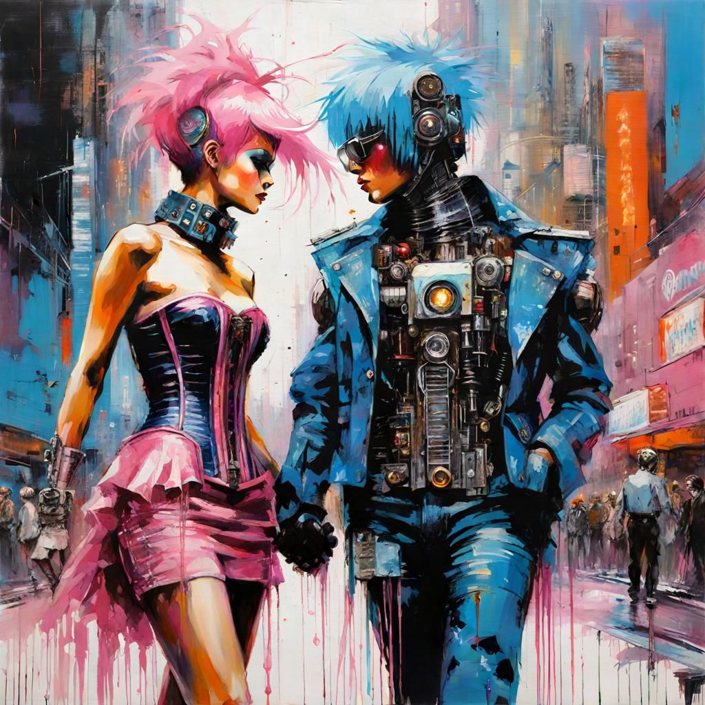 Cyber-Bots - AI Generated Artwork - NightCafe Creator