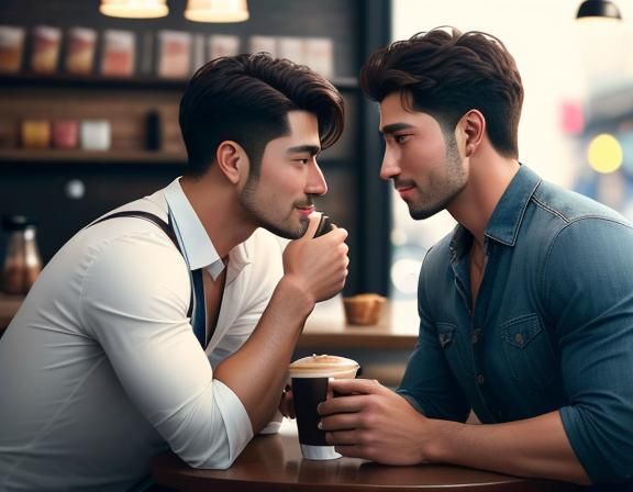 Meaningful glances exchanged - AI Generated Artwork - NightCafe Creator