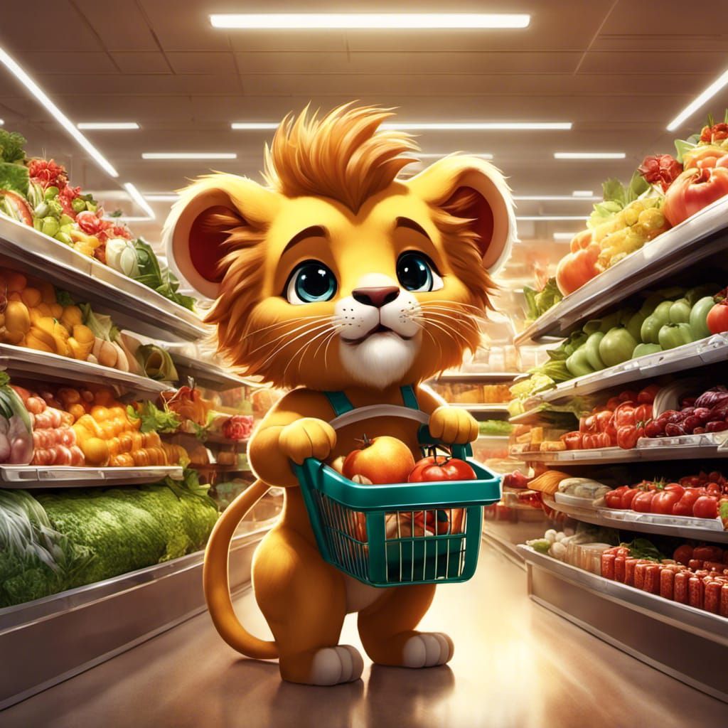 Little Lion Chooses Grapes and Apples: Little Lion says Eating Friends is Unkind 🦁🦌🦌 - AI ...