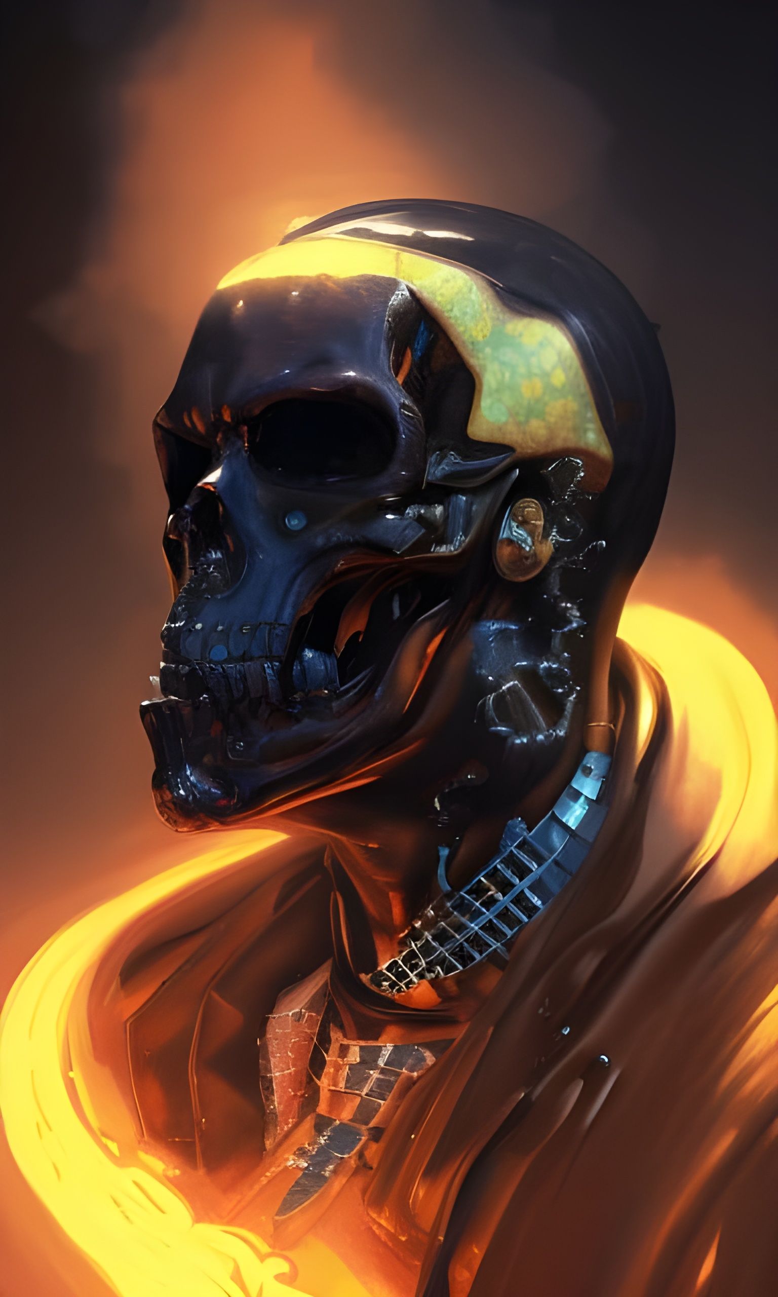 Ghost rider will suck the soul - AI Generated Artwork - NightCafe Creator
