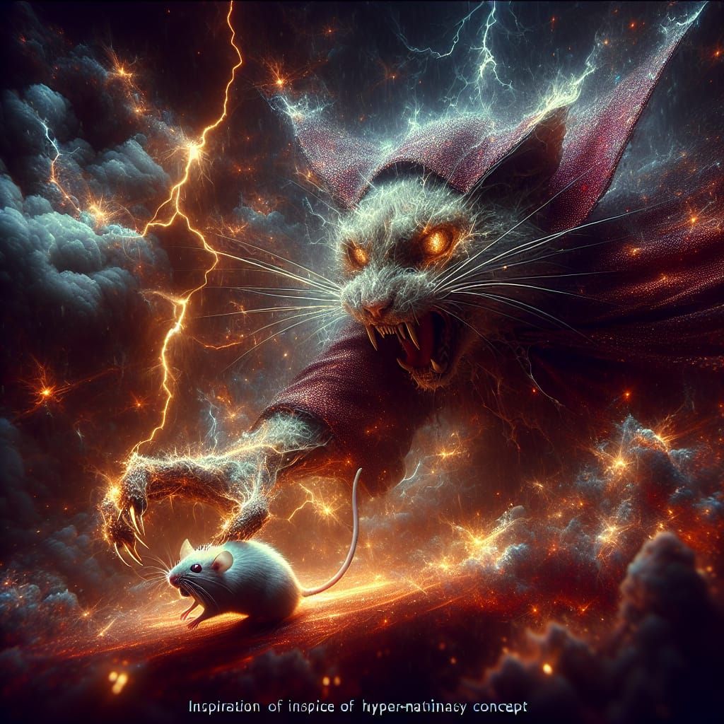Vampire Cat Strikes Again - AI Generated Artwork - NightCafe Creator