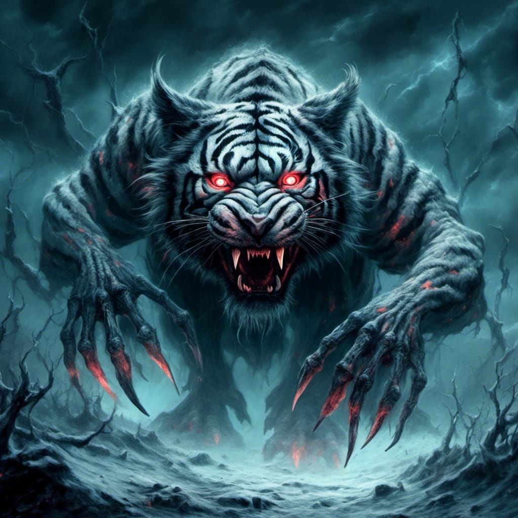 Demon Tiger - AI Generated Artwork - NightCafe Creator