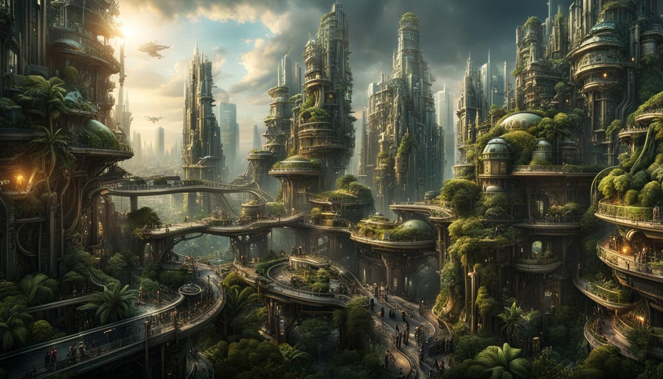 Clockwork Jungle - AI Generated Artwork - NightCafe Creator