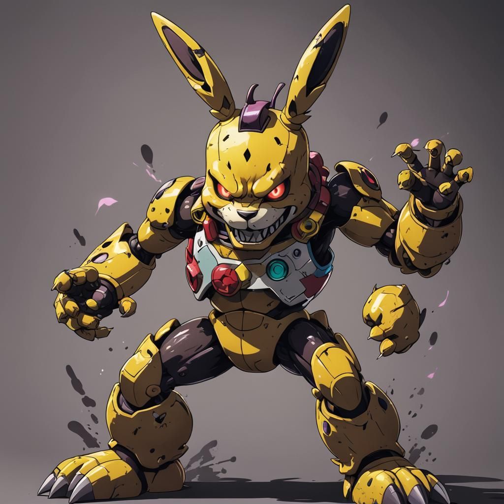 Springbonnie pokémon - AI Generated Artwork - NightCafe Creator