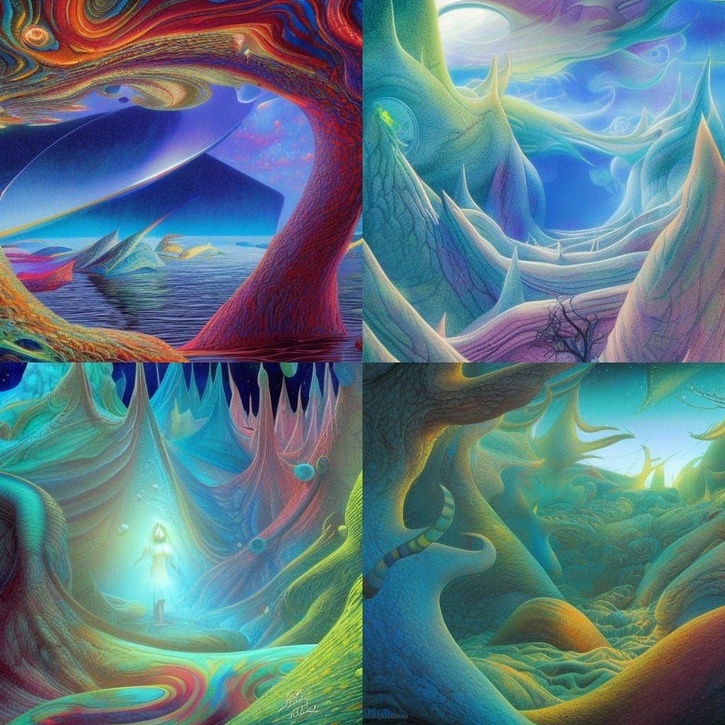 The Opal Sea on Betazed, Star Trek by John Howe and Alan Lee in a fairy ...