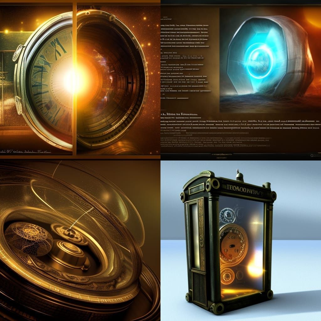 time travel, time device, time machine, - AI Generated Artwork ...