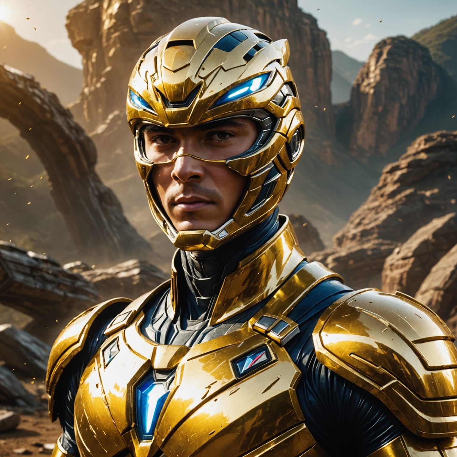 power ranger gold , MORHING TIME! - Hyperrealistic Power Ran...