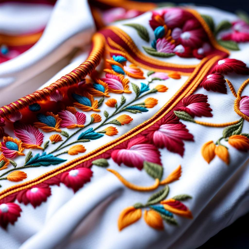 embroidery - AI Generated Artwork - NightCafe Creator