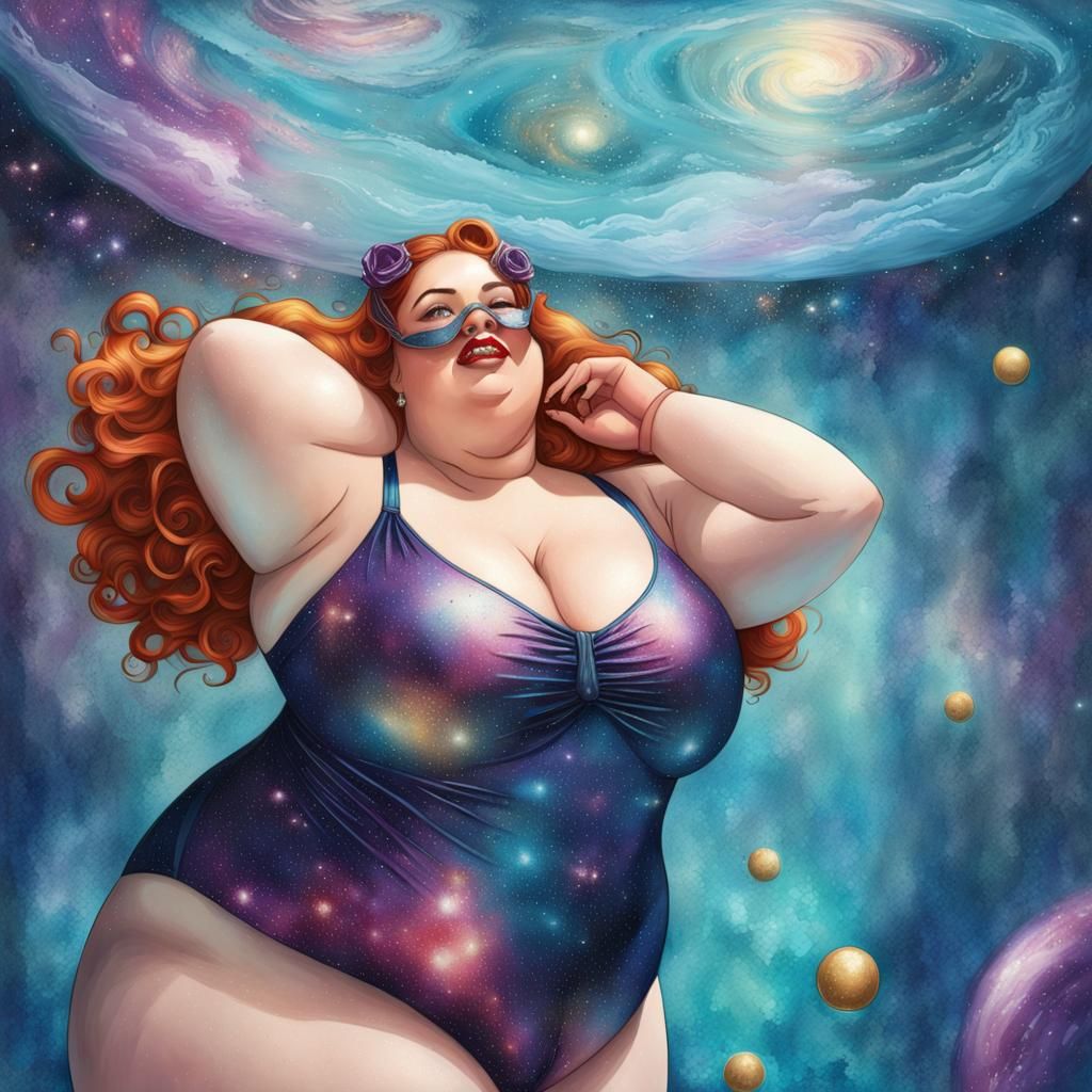 Swimming Galaxies - AI Generated Artwork - NightCafe Creator