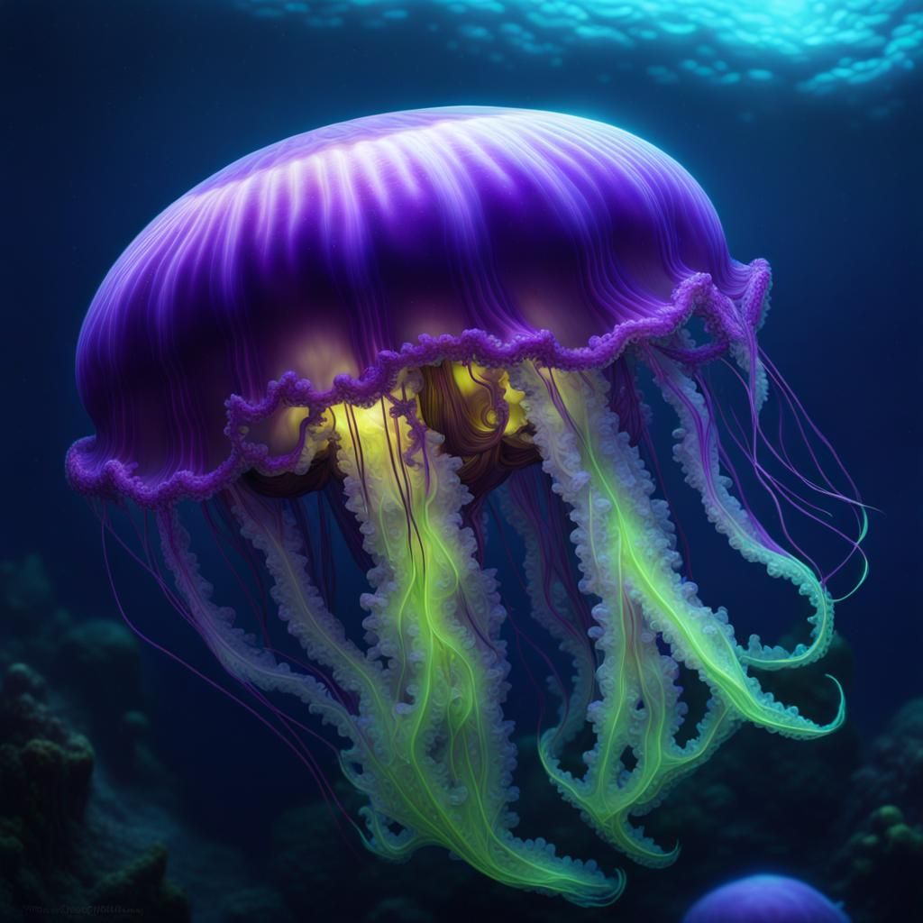 Giant jelly - AI Generated Artwork - NightCafe Creator