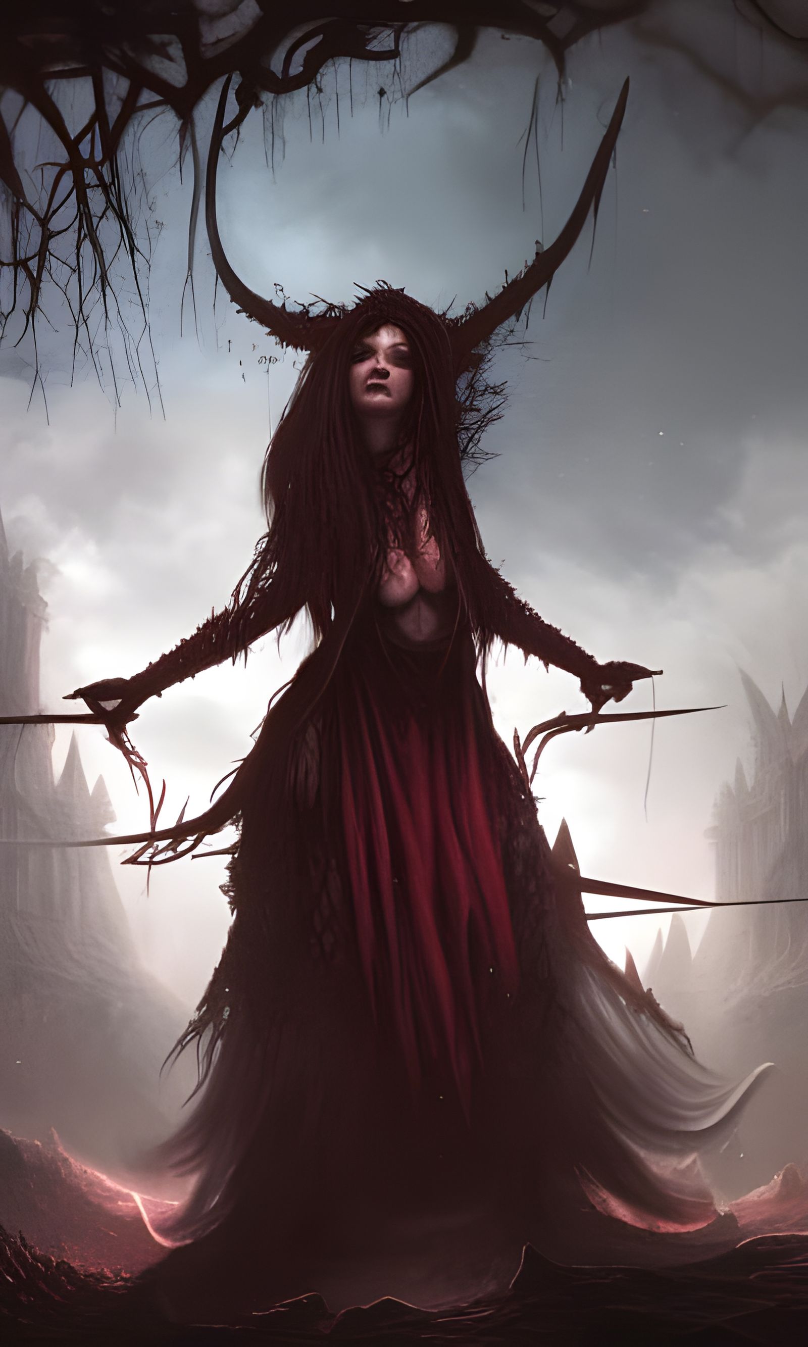 Blood Witch - AI Generated Artwork - NightCafe Creator