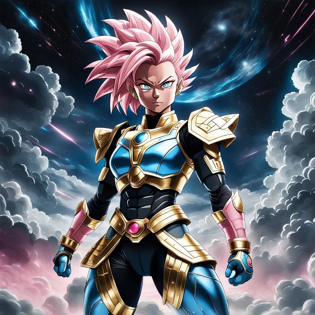 Saiyan Goddess of Heroism - AI Generated Artwork - NightCafe Creator