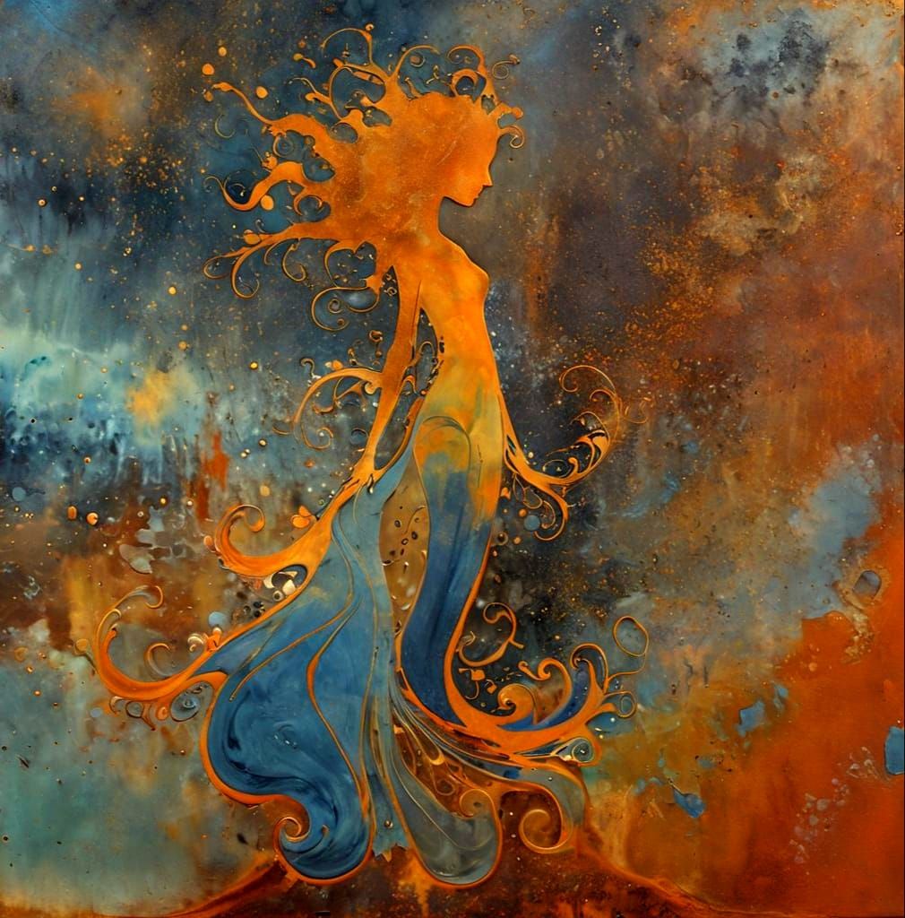 A being of colour - Celestial Entity in Vibrant Hues