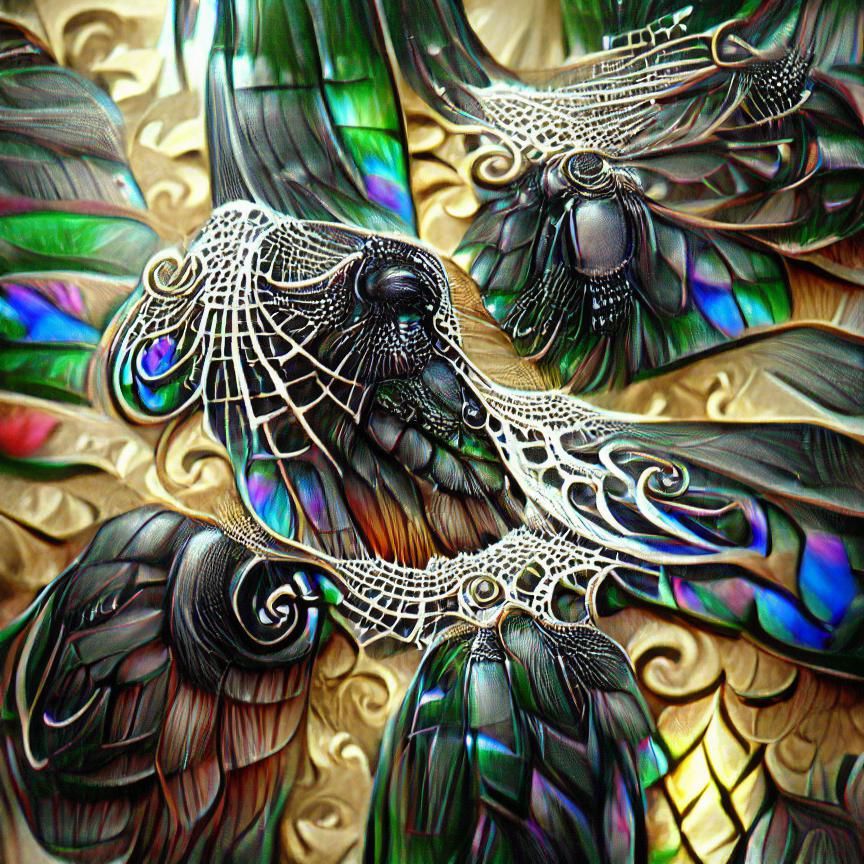 Fractal Fusion Experiment 199 - AI Generated Artwork - NightCafe Creator