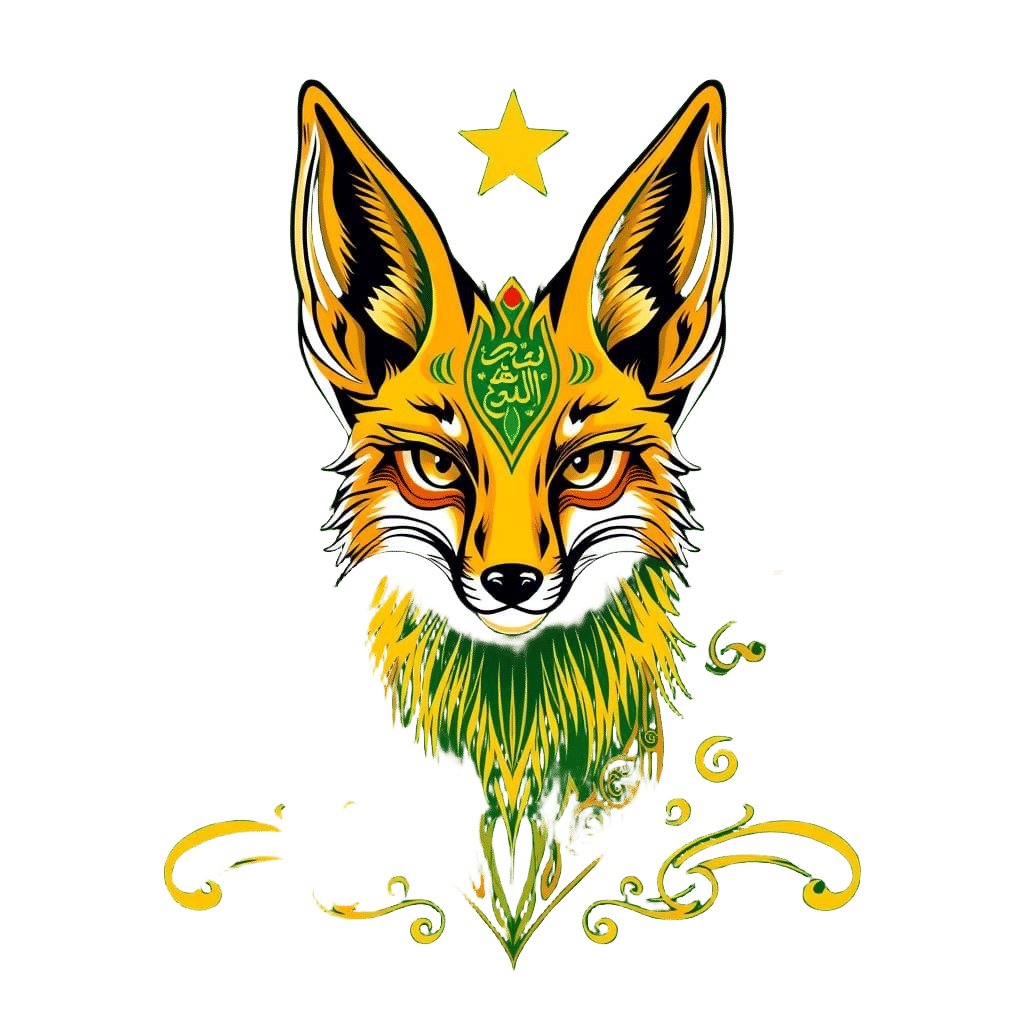 Algerian Football Team Logo with Fennec Fox and St... - AI Art