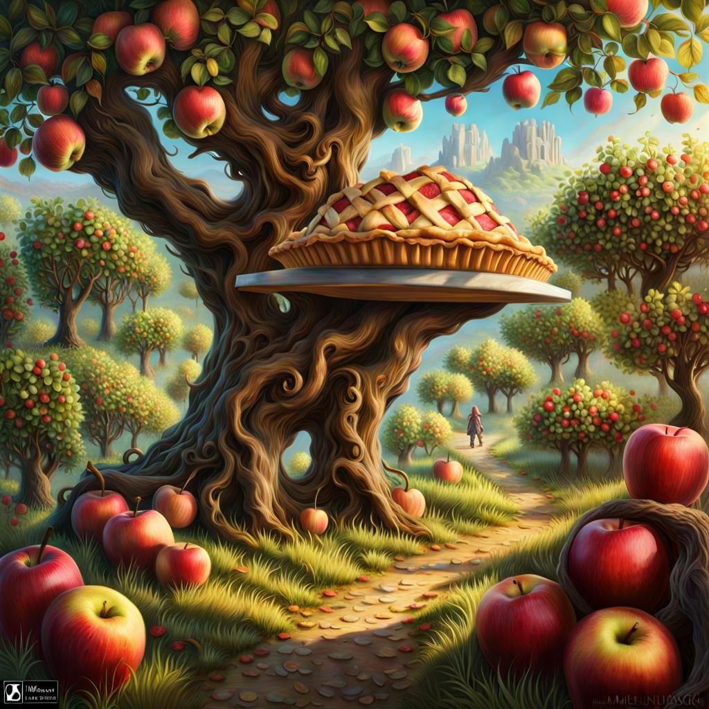 Apple Pie Tree - AI Generated Artwork - NightCafe Creator