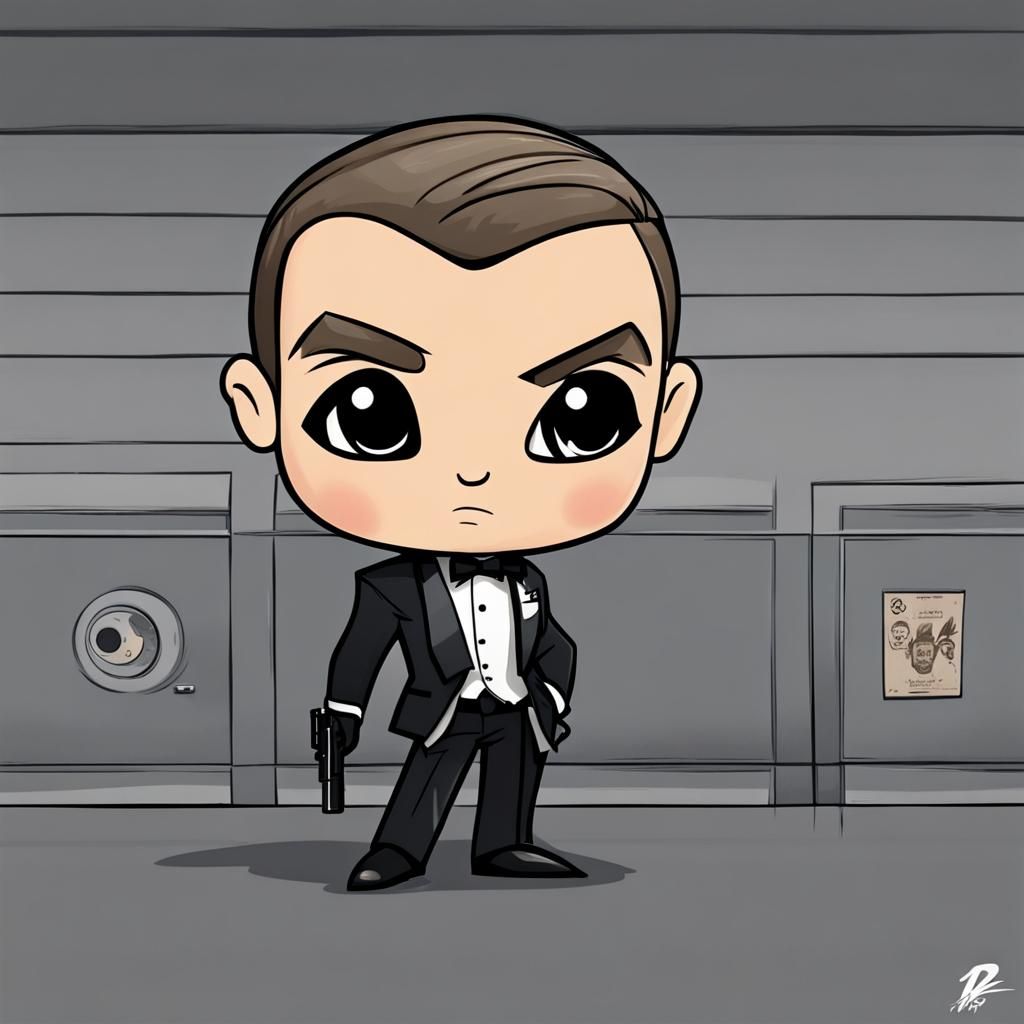 James Bond reworked as a Chibi Character - AI Generated Artwork ...