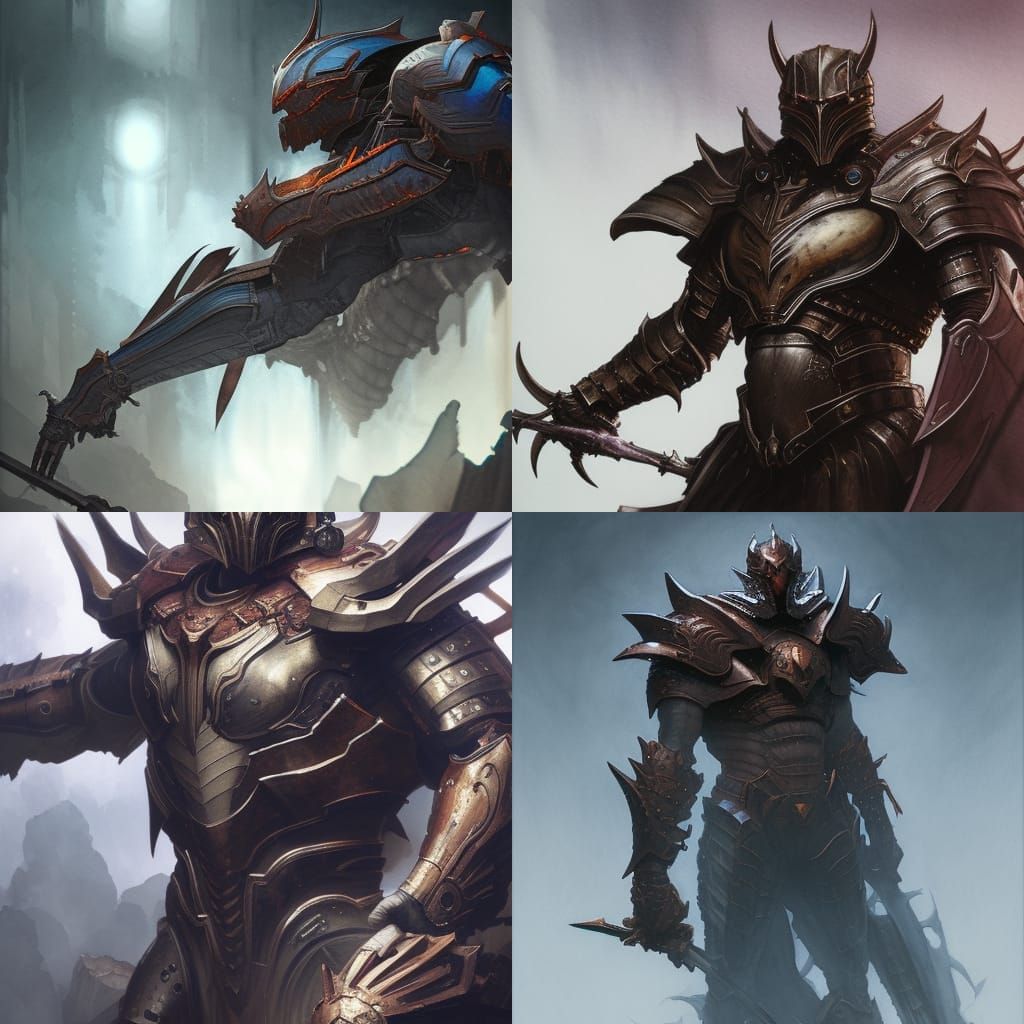 Hellbat Armor portrait hyperdetailed artgerm watercolor sharp focus 16K ...