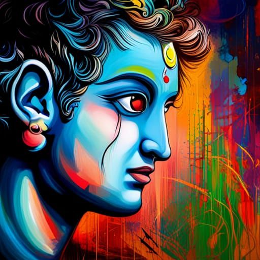 The Hindu God, Lord Krishna - AI Generated Artwork - NightCafe Creator