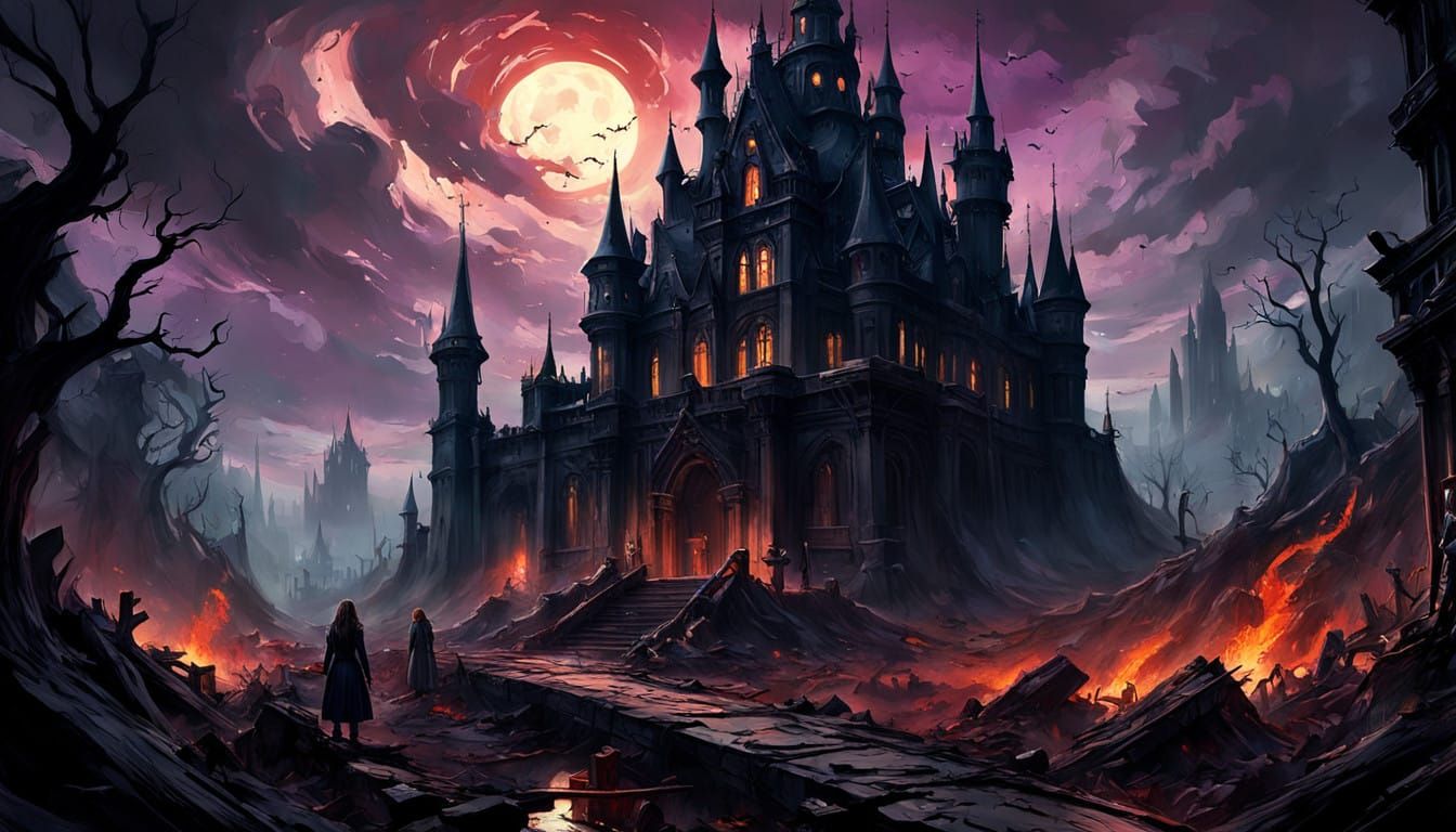 Ethereal Nightmare: Wonderland Meets Silent Hill's... - AI Art