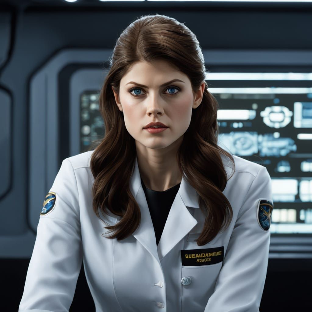 Alexandra Daddario as Dr. Naomi Hunter from Metal Gear Solid (2)