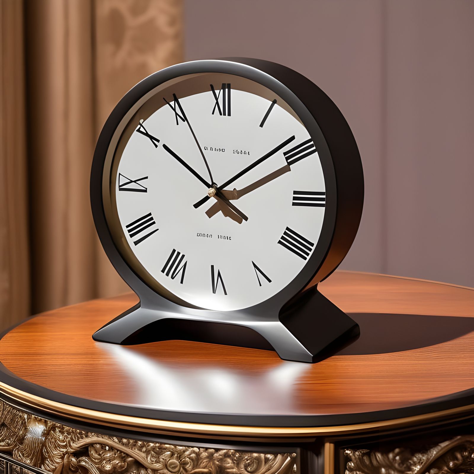 Clock with latin numbers - AI Generated Artwork - NightCafe Creator