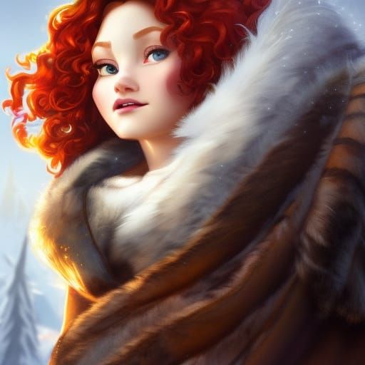 Winter Royalty Merida III - AI Generated Artwork - NightCafe Creator