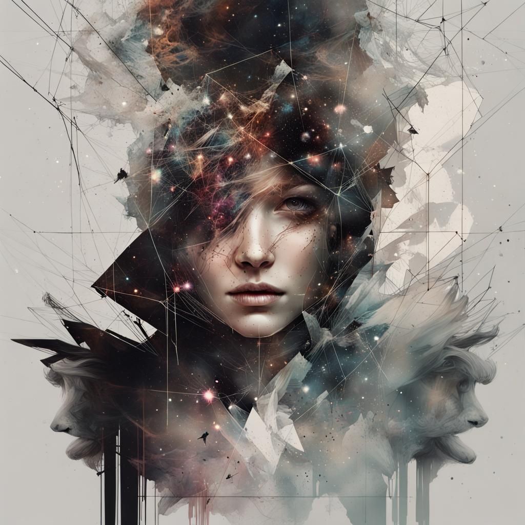 Abstract portrait - AI Generated Artwork - NightCafe Creator